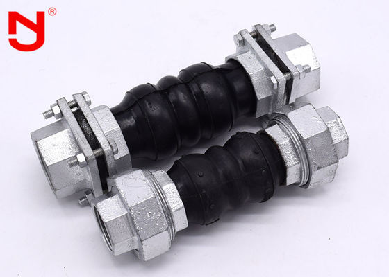 Flexible Threaded Expansion Joint , Double Bellows Expansion Joint Gas ...