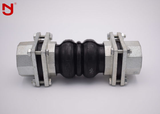 Flexible Threaded Expansion Joint , Double Bellows Expansion Joint Gas ...