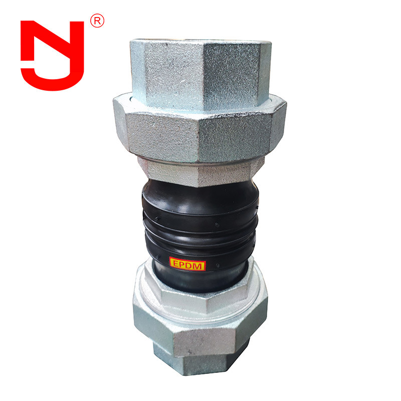 DN20 Stainless Steel Screwed Union Bspt Threaded Rubber Expansion Joint