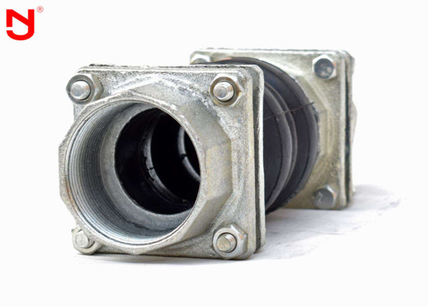 Flexible Threaded Expansion Joint , Double Bellows Expansion Joint Gas ...