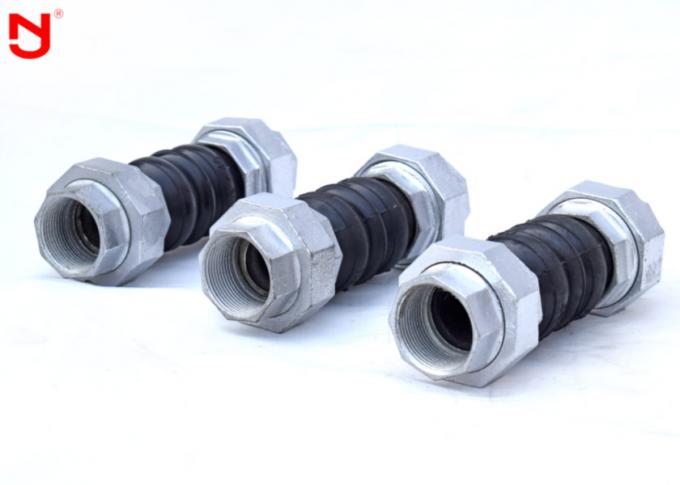 Flexible Threaded Expansion Joint , Double Bellows Expansion Joint Gas ...